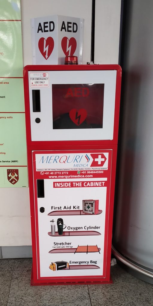 Cardiac resuscitation stations installed throughout Hyderabad Airport ...