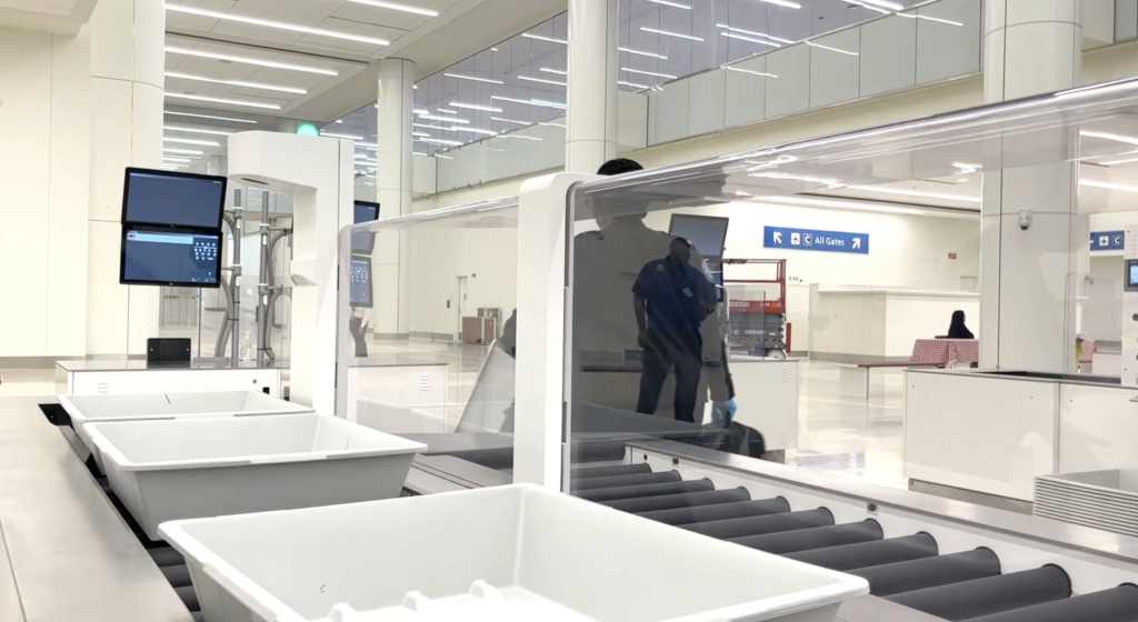 Orlando International Airport TSA automated screening lanes - Passenger ... Orlando International Airport TSA automated screening lanes - Passenger ...