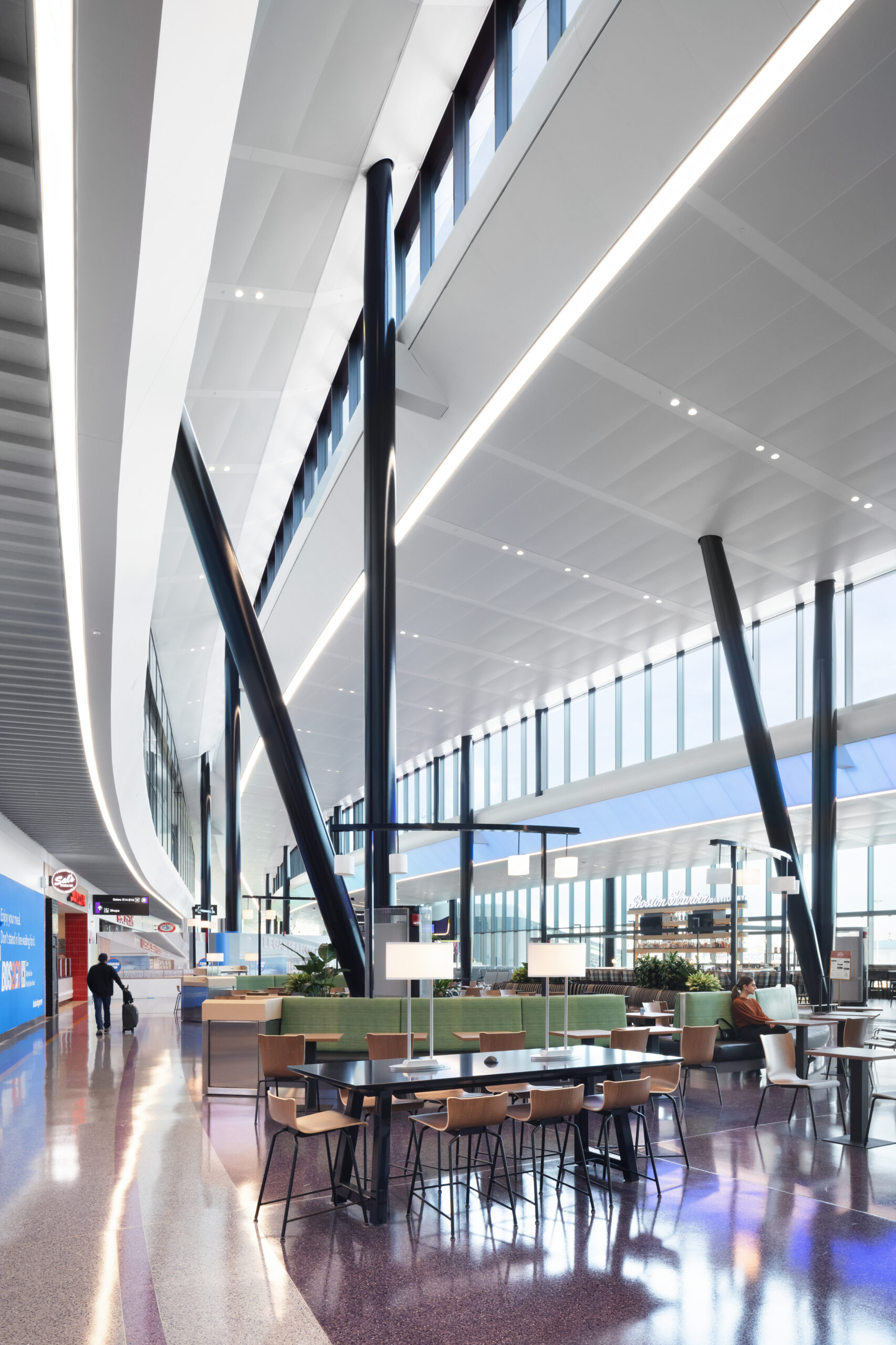 Boston Logan Airport reopens modernized Terminal E - Passenger Terminal ...