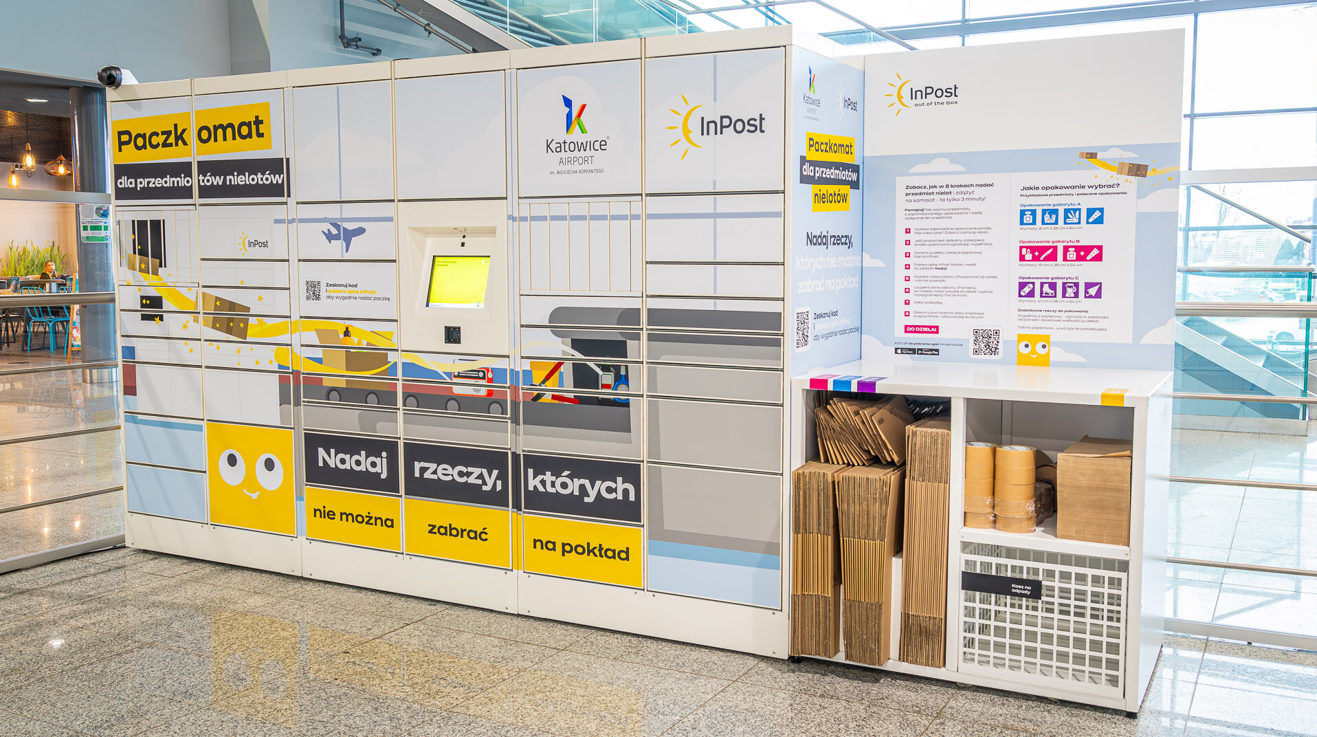 Katowice Airport unveils InPost parcel locker service - Passenger ...