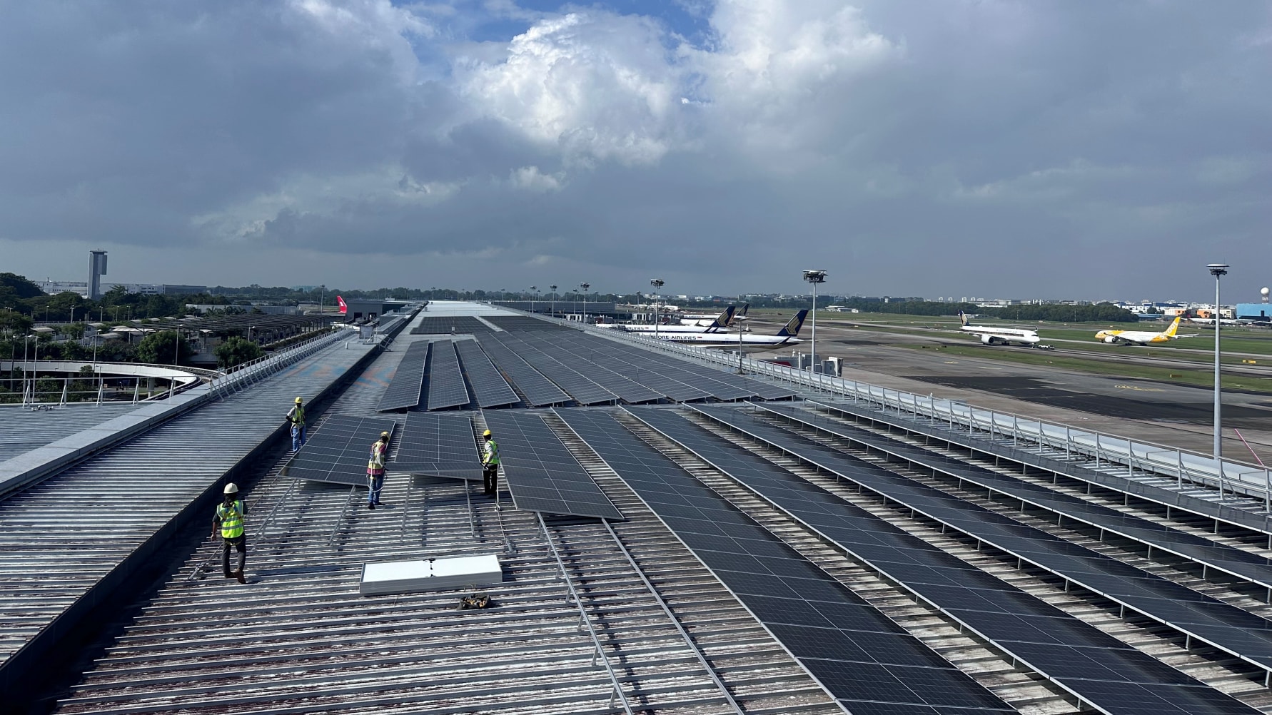 Changi Airport begins installing Singapore’s largest rooftop solar ...