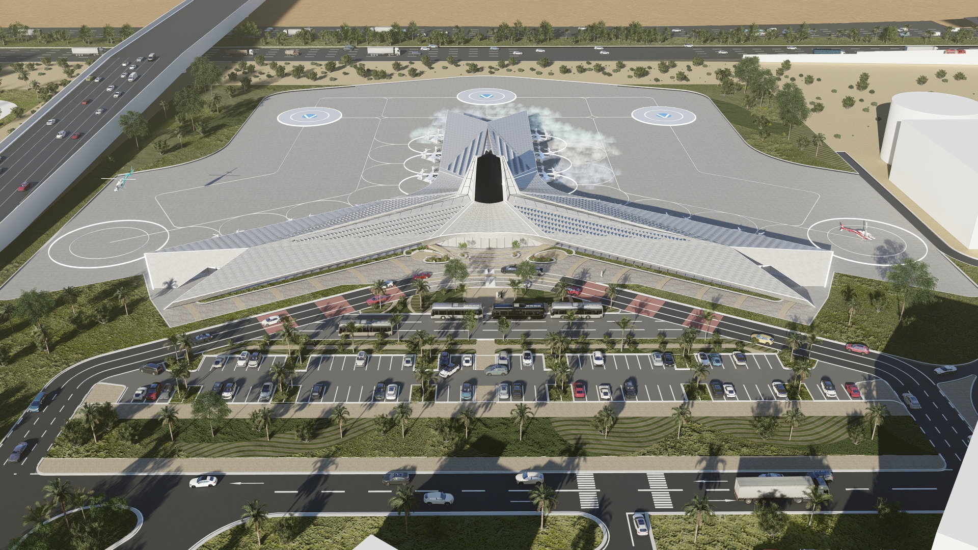 LODD and Skyports Infrastructure unveil vertiport concept design for Abu Dhabi AAM network ...