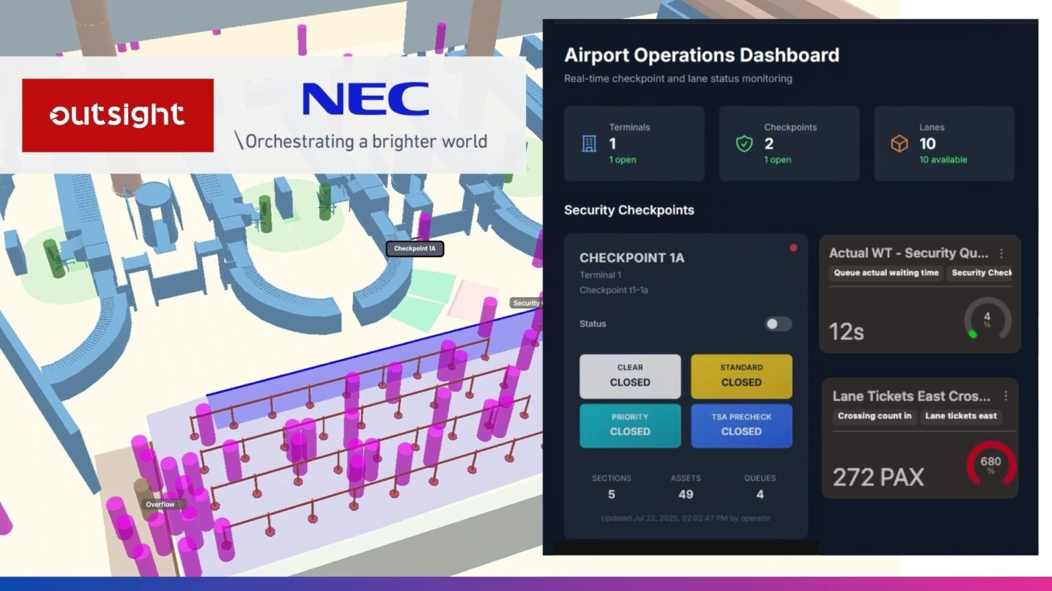 NEC and Outsight cooperate on airport operational intelligence ...
