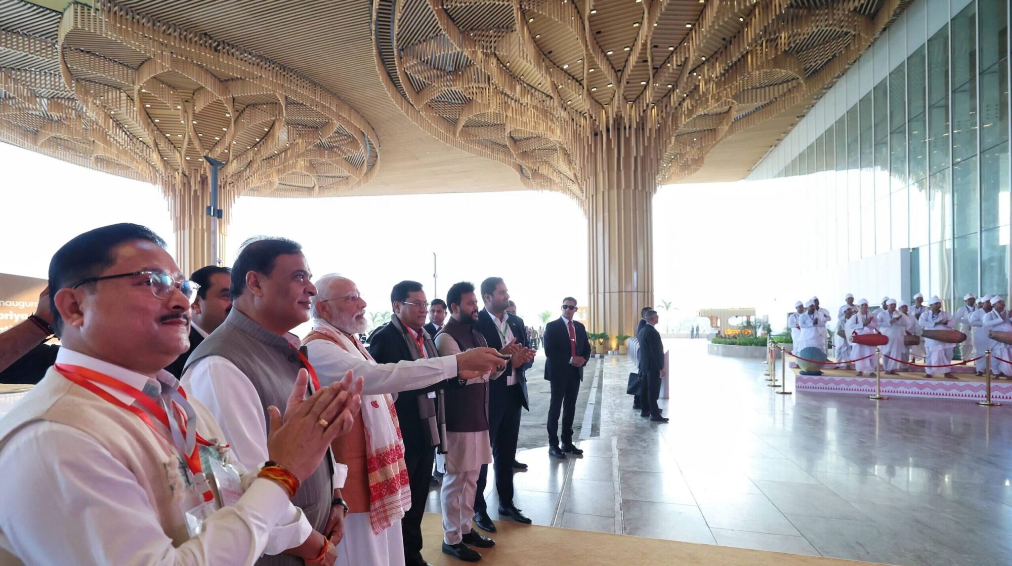 Indian PM Modi inaugurates Bamboo Orchids terminal at Guwahati Airport ...