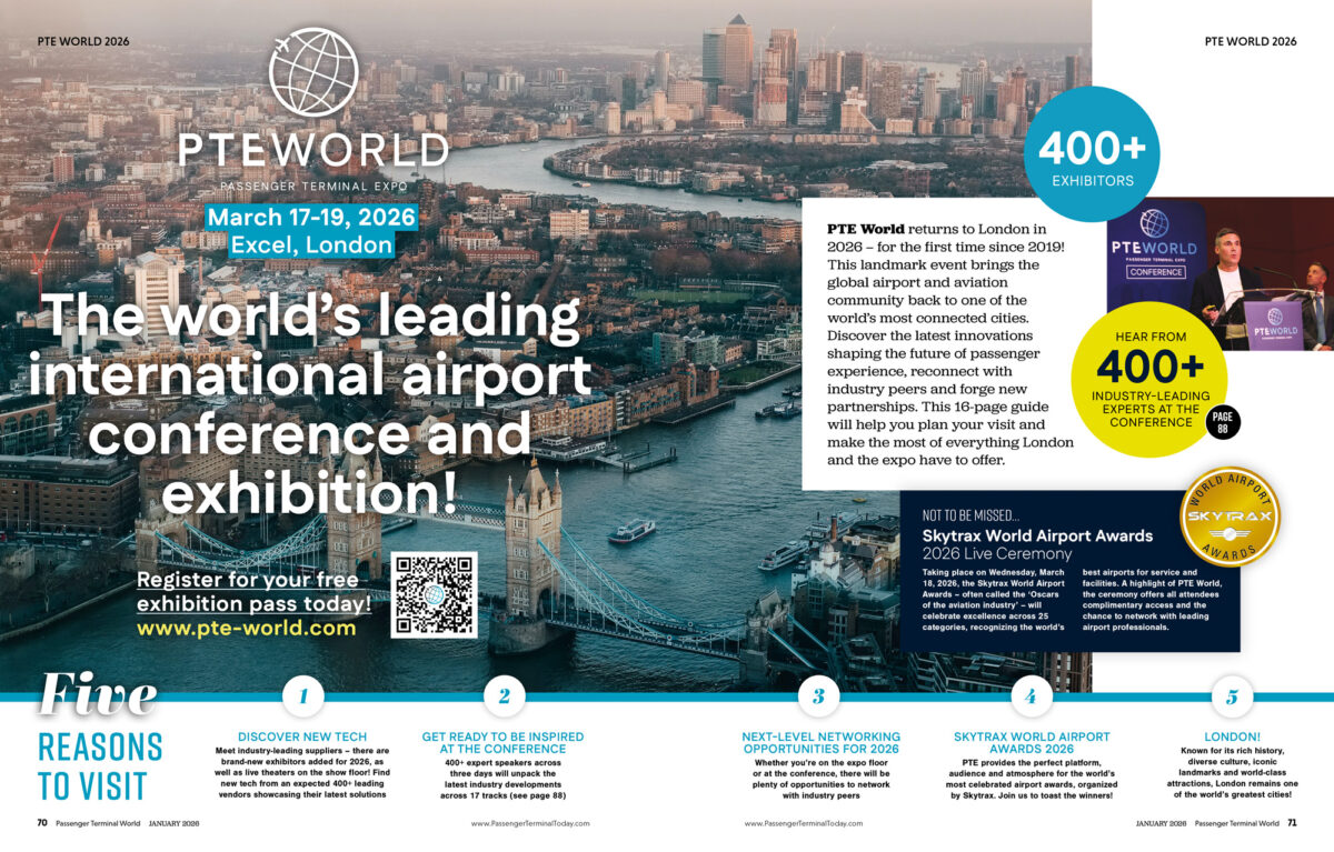 PTE World 2026 – opens next month! | Passenger Terminal Today